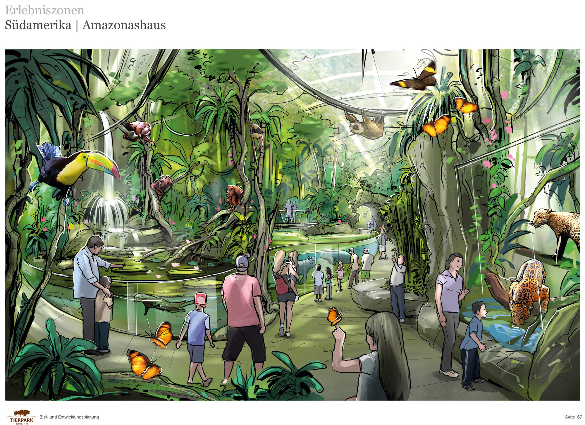 Tourist Visiting A Zoo In 2030 Illustration Environmental Art Society